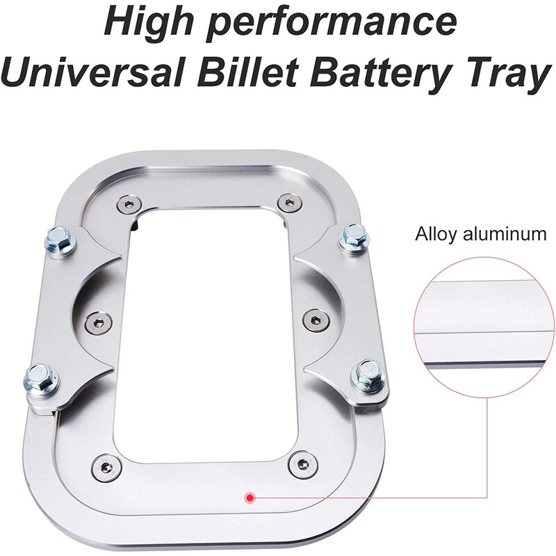 For Billet Battery Relocation Tray / Hold Down Mount Kit Optima Battery ...