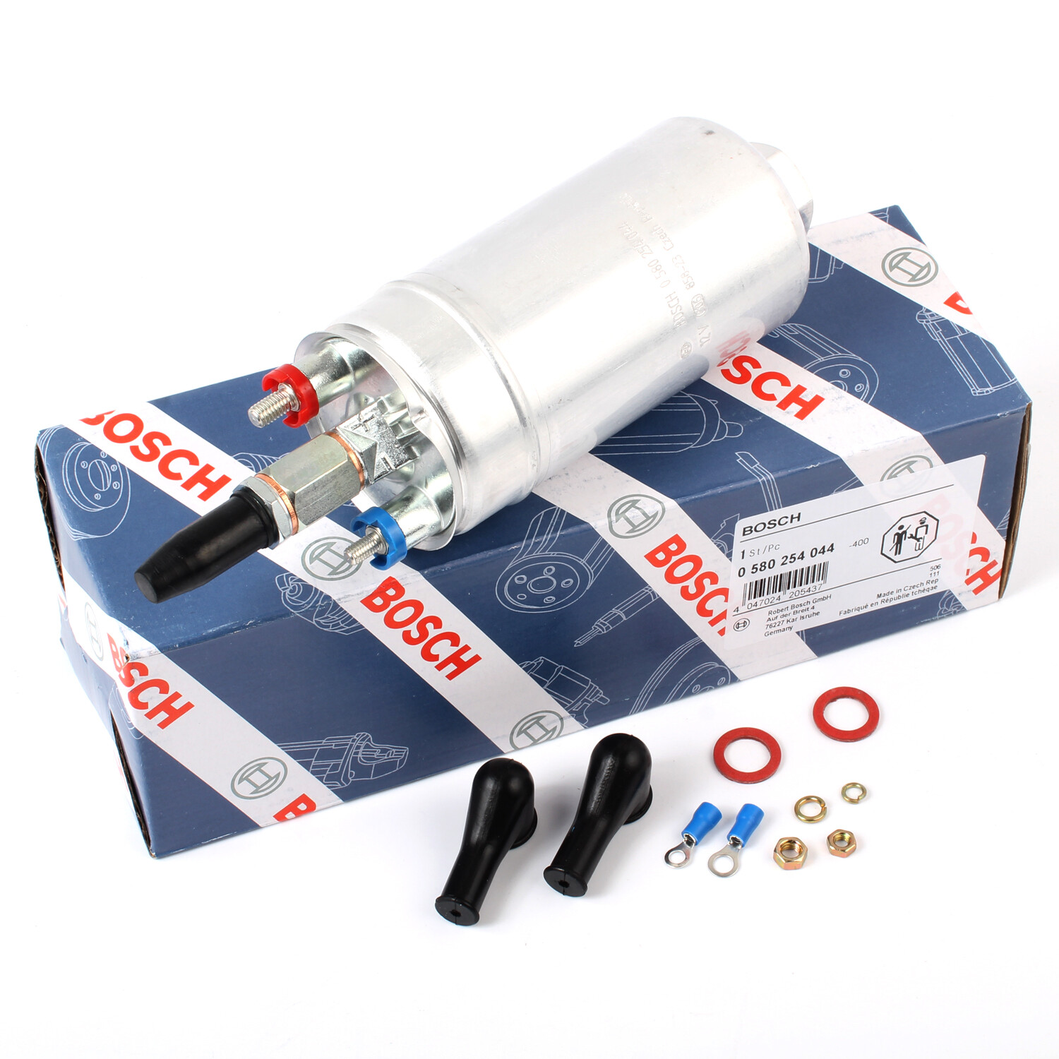1x Genuine BOSCH 300LPH Universal External Inline Fuel Pump 0580254044 ...