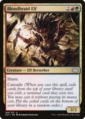 MTG Magic the Gathering Bloodbraid Elf (184/686) Double Masters 2022 LP ...