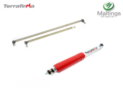 Terrafirma heavy duty steering bars + adj damper kit TF250K Fits ...