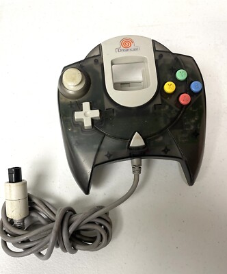 OEM Sega Dreamcast Clear Translucent Black GRAY Smoke Controller TESTED ...