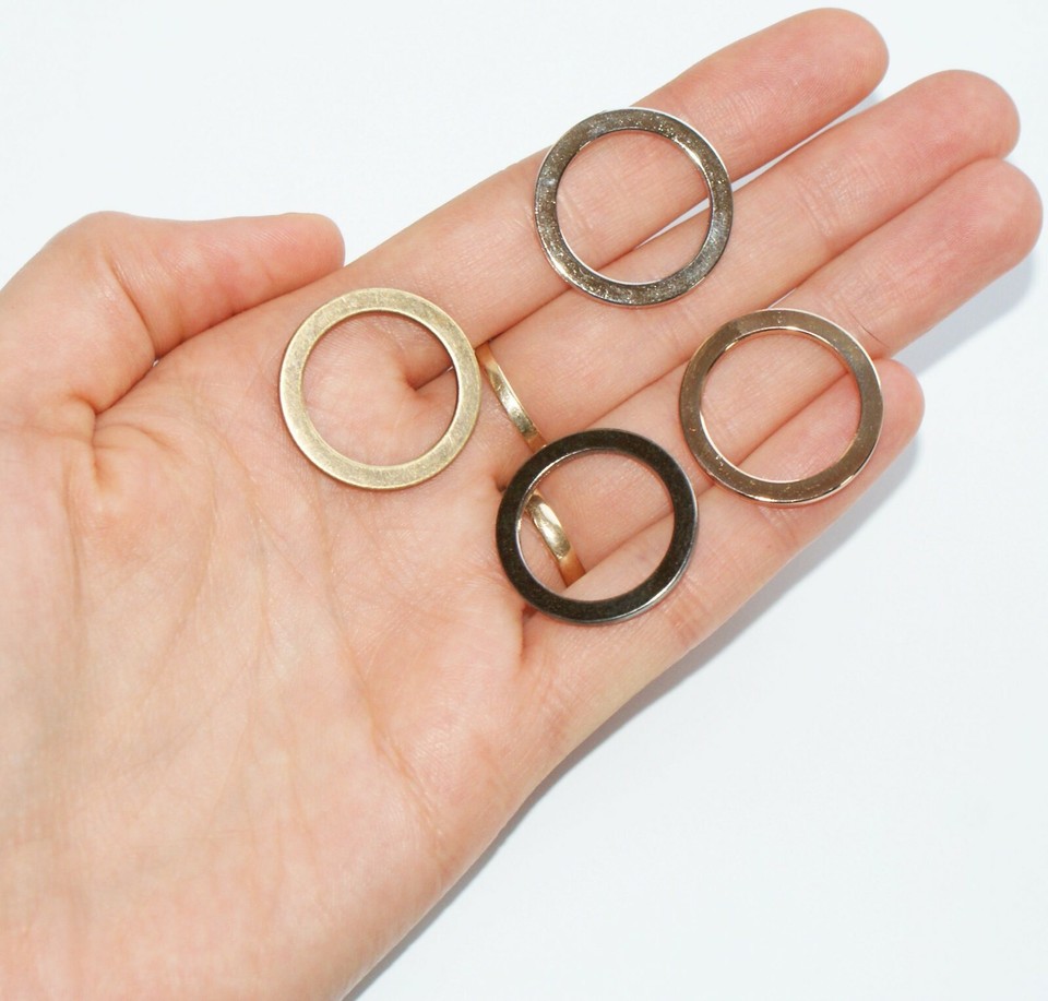 Large & Small D-Rings / O-Rings Flat Metal Welded Buckles for ...