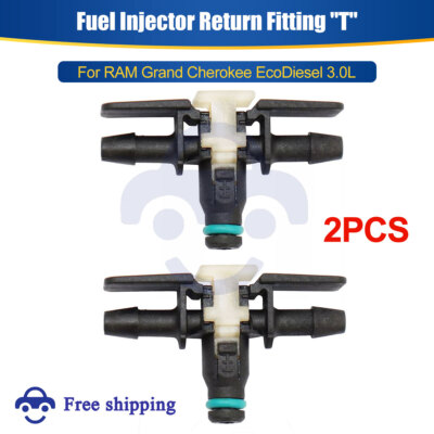 2Pcs Fit For RAM Grand Cherokee EcoDiesel 3.0L Fuel Injector Return ...