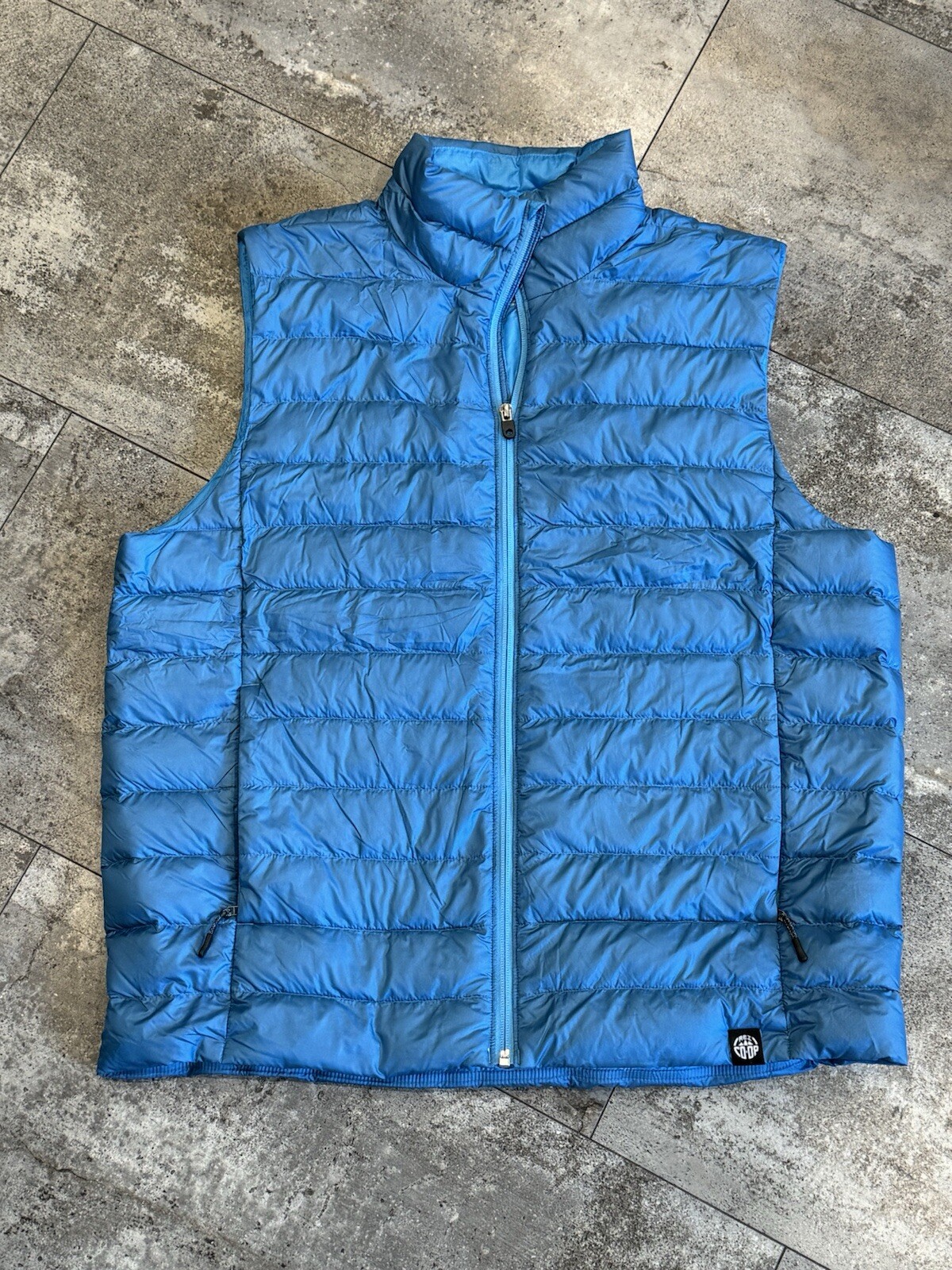 REI Co Op Goose Down Puffer Vest Men’s Large Light Bl… - Gem