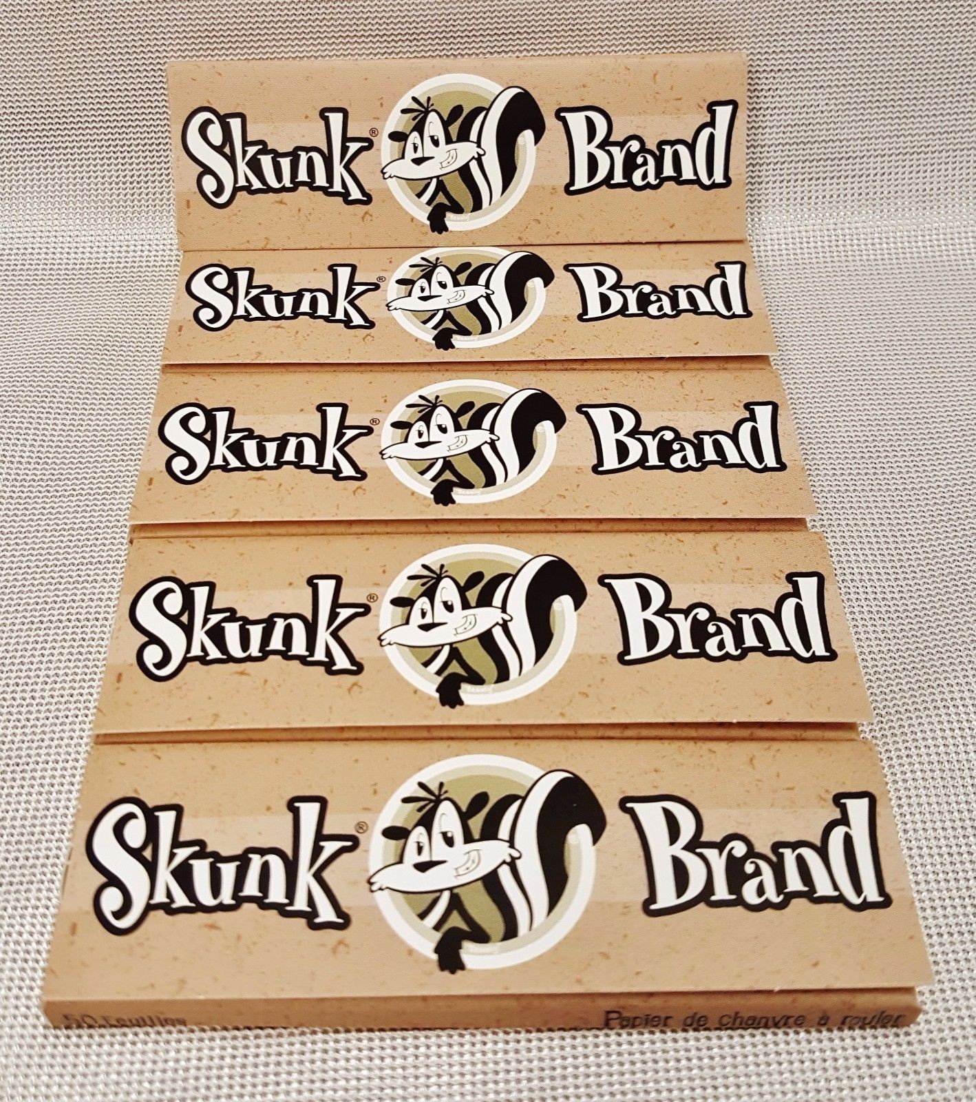 5 Packs of Skunk Brand Genuine Hemp 1 1/4 50 Per Pack With Free ...
