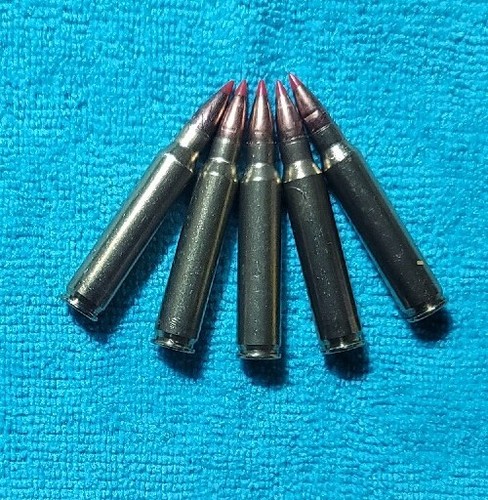 READ AD! 223 5.56 Snap Caps 5 Pk Red Poly tip real weight THESE ARE ...