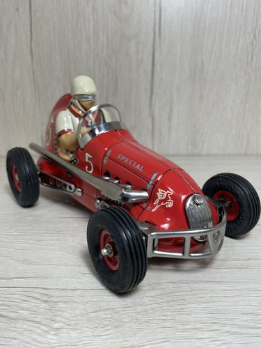 TOMY CHAMPION MIDGET RACER #5 75th Yonezawa Tin Friction Toy RACE CAR ...