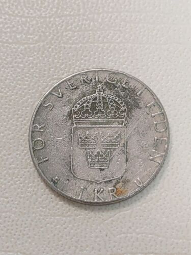 1981 - Sweden - Sverige - Carl Gustaf XVI - 1 Krona Coin T155 | eBay