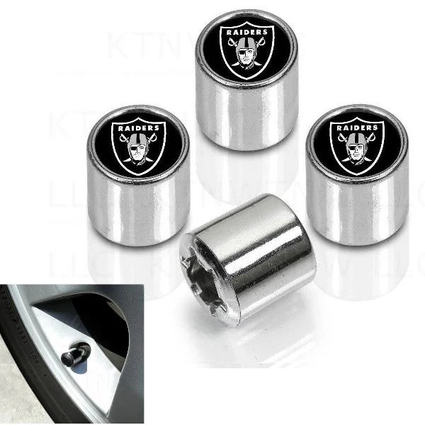 Oakland Raiders Chrome Valve Stem Caps | eBay