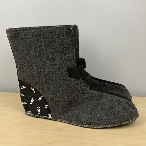 SOREL Boot Liners Men's Size 10.0 Wool Felt Blend Reinforced Heel ...