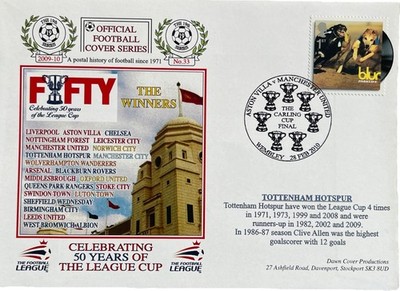 TOTTENHAM HOTSPUR - CELEBRATING 50 YEARS OF THE LEAGUE CUP 2010 FIRST ...