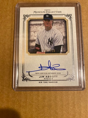 2013 Topps Museum Collection - Archival Autographs Jim Abbott #AA-JA ...