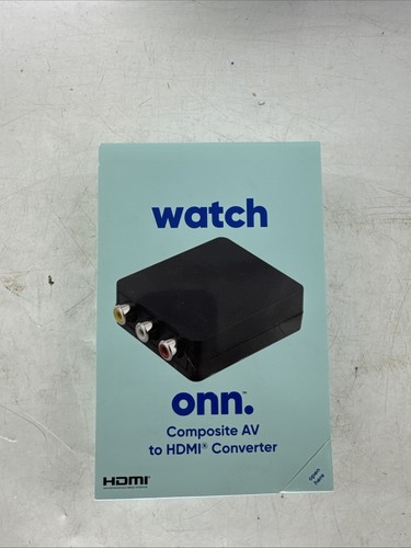 Onn. Composite AV To HDMI Adapter 1080P HD Quality (100008629) - New ...