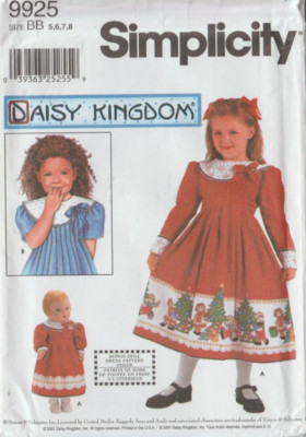 DAISY KINGDOM - DRESS w/DOLL DRESS - Simplicity 9925 - Girl's Sz 5-8 | eBay