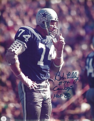 Bob Lilly Autographed Signed 8x10 Photo - NFL HOF Dallas Cowboys 11x PB ...