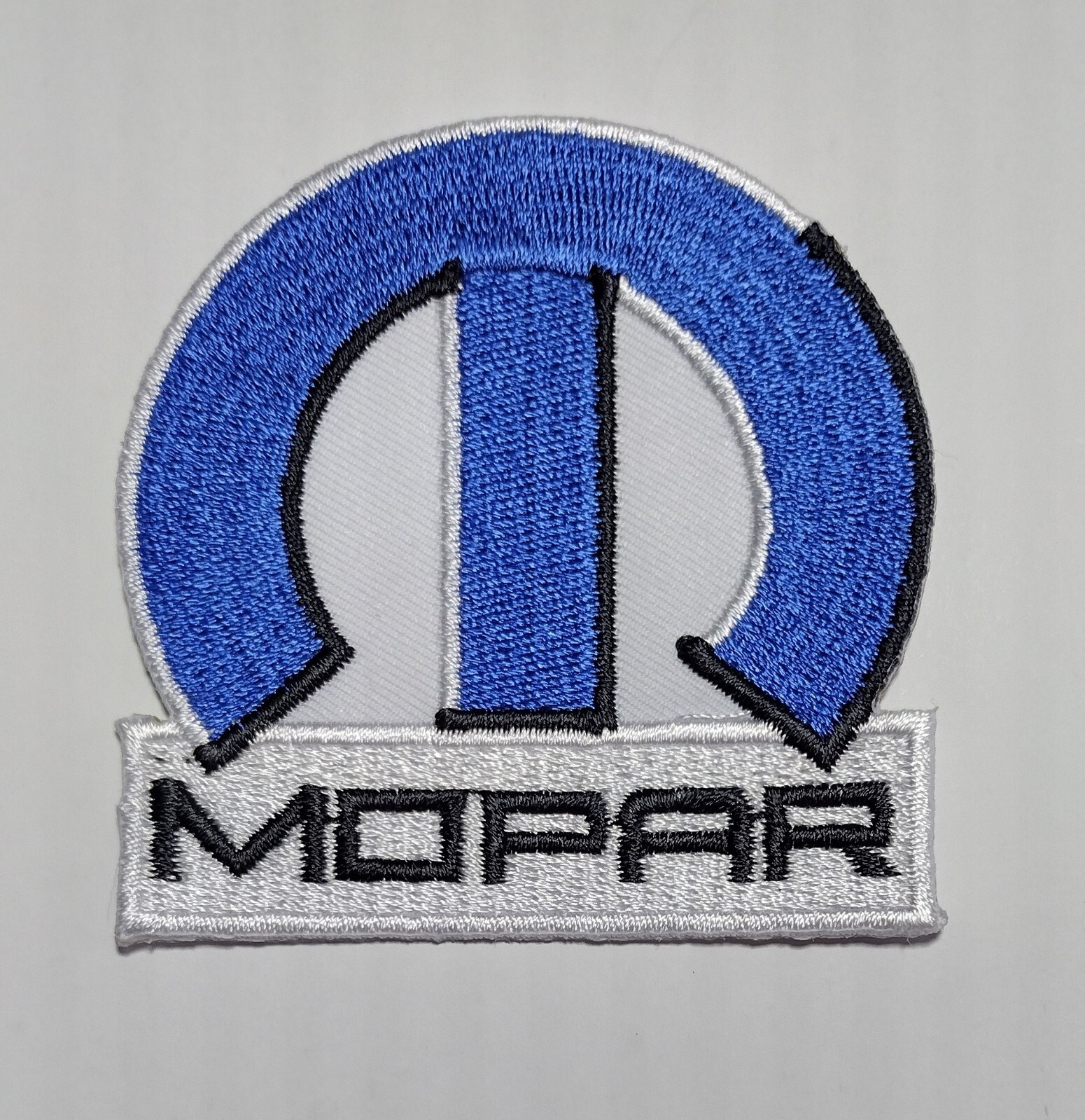 MOPAR BLUE WHITE & BLACK EMBROIDERED IRON ON PATCHES Est. 3 | eBay