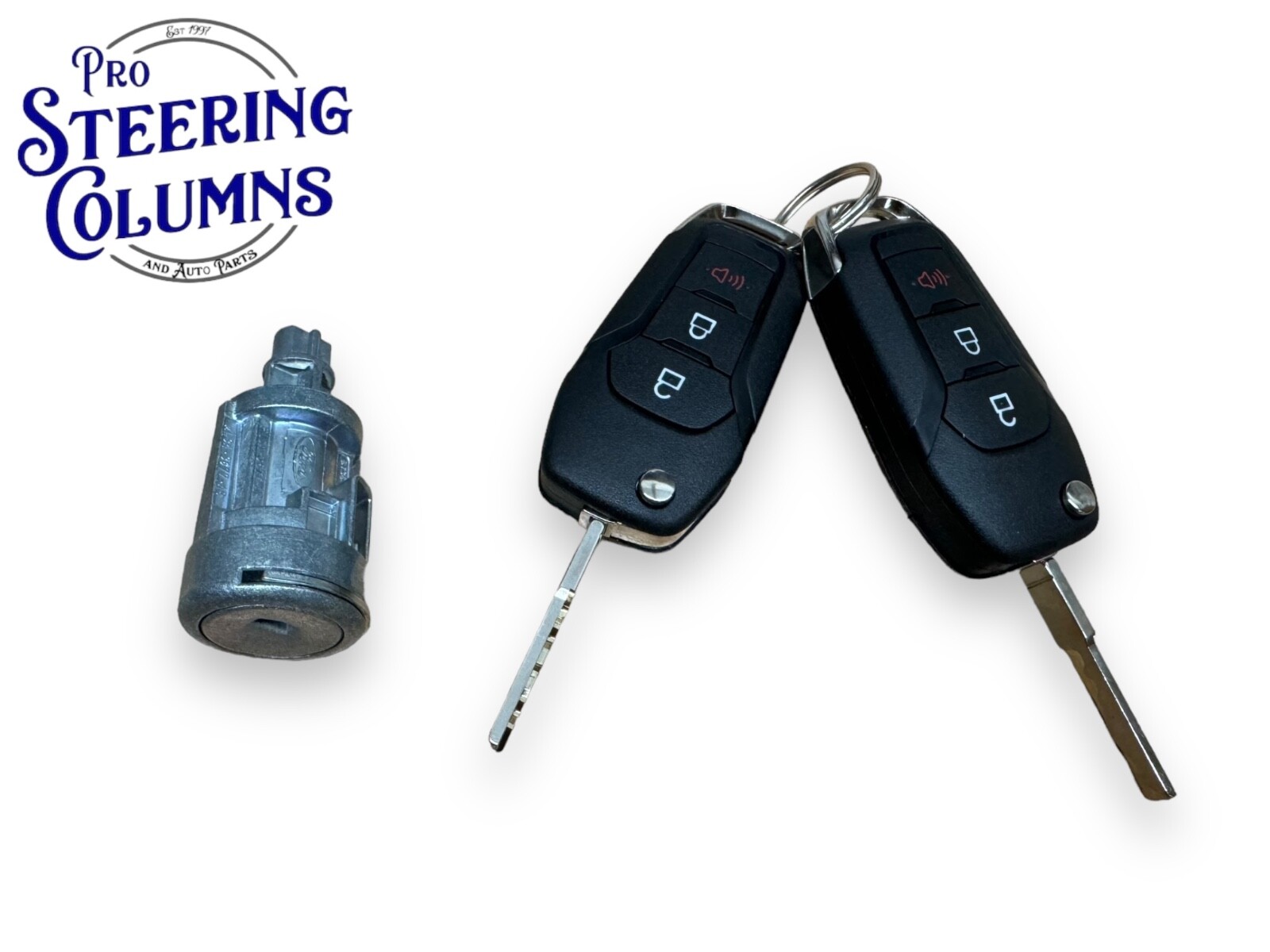 15-20 Ford F-150 Ignition Lock Cylinder 2 Remote Keys New OEM FL3Z ...