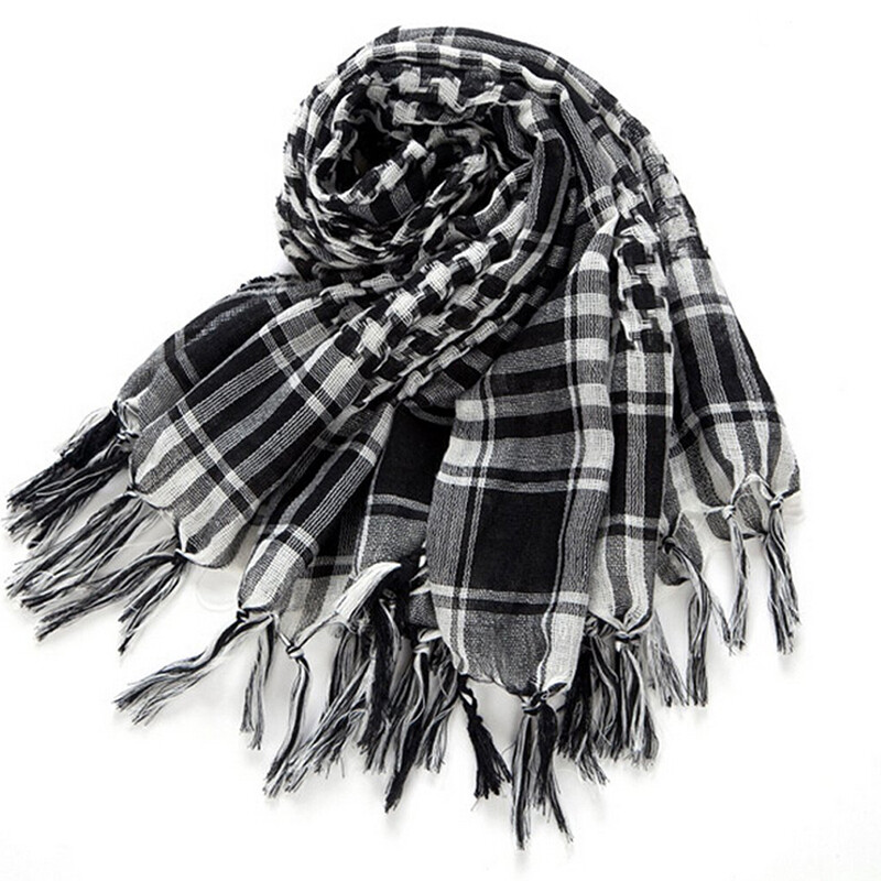 Unisex Scarf Polyester Arab Desert Shemagh,Black M8D31648 | eBay