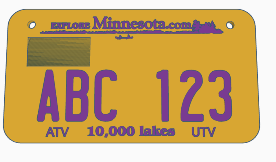 Minnesota ATV/UTV Custom License Plate | eBay