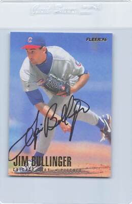 1996 Fleer #312 Jim Bullinger Cubs Signed Auto *K1080 | eBay
