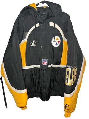 XL Vintage Pittsburgh Steelers Logo Athletic Pro Line Jacket Rare Big ...