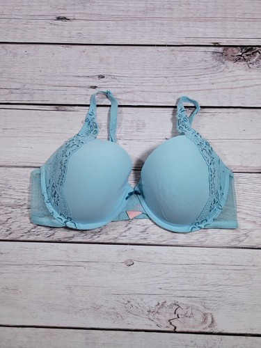 Victoria's Secret Dream Angels Lined Demi Bra 36D Blue Lace A10 | eBay