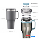 Lock & Lock Locknlock Metro King Tumbler 820ml / 27.7 fl oz Stainless ...