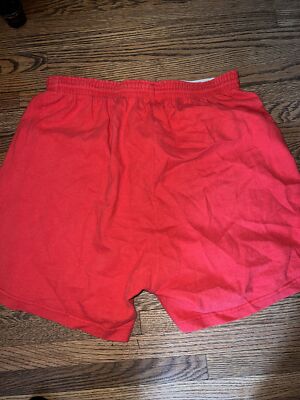 CHAMPION Shorts ATHLETIC VTG XL 40/42 Red Coaches Shorts 80’s GYM ...