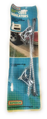 Superior Vintage Chrome Metal Adjustable Curb Indicators Feelers USA | eBay