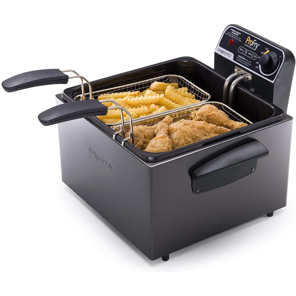 Presto® 5 Qt. Stainless Steel Dual Basket ProFry®