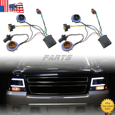 2x 15950809 Headlamp Wiring Harness for GM 2007-2014 Chevrolet Suburban ...