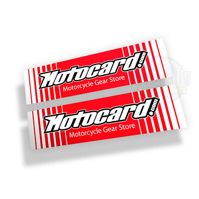 MOTOCARD STICKERS GRAPHICS - SMALL 160mm / PACK of 4 **Kawasaki WSBK ...