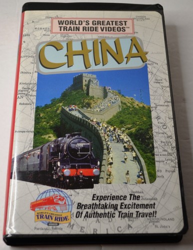 1996 WORLDS GREATEST TRAIN RIDE VIDEOS CHINA VHS CLAMSHELL PUBLISHERS ...