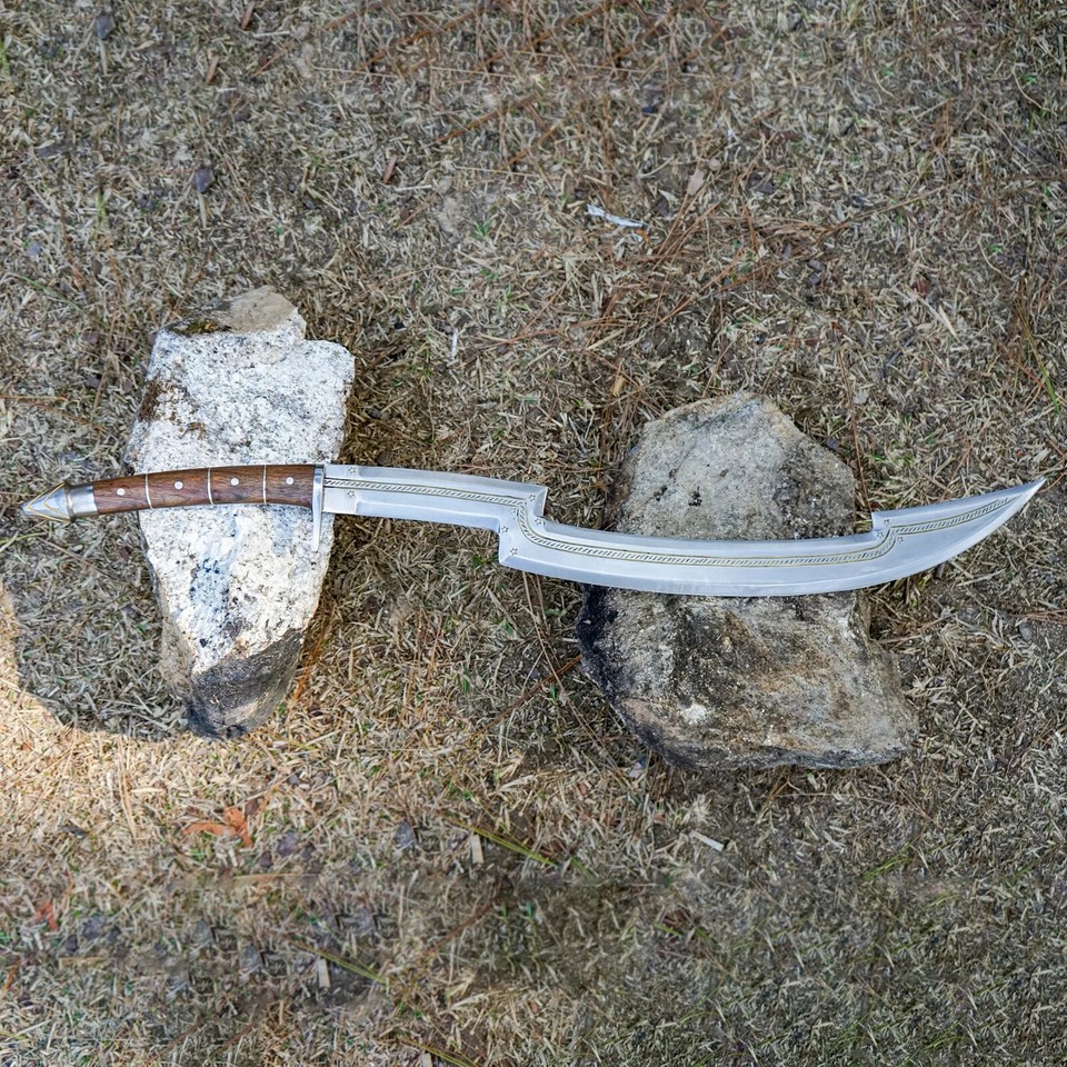 Long Handle Historic Egyptian Khopesh 25 Inch 5160 Carbon steel Blade ...