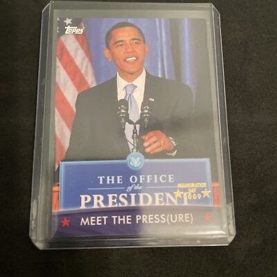 Rare Gold Foil 2008 Topps Barack Obama Inaugural Edition Card #76 | eBay