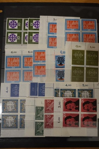 GERMANY Fresh MNH Stamp Block Collection Attractive Lot on Prinz type ...