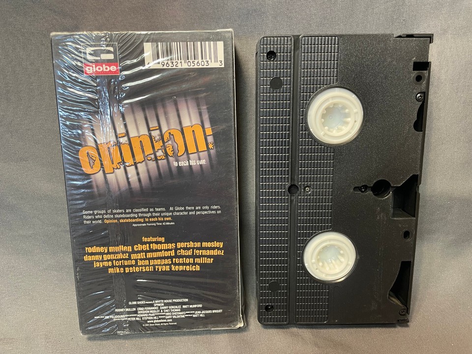 Opinion VHS 2002 Globe Skateboard VHS Rodney Mullen Chet Thomas Gershon ...