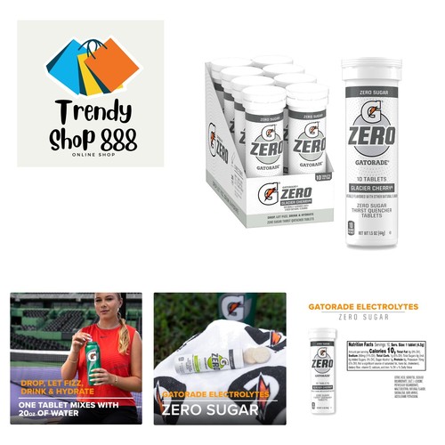 Zero Tablets, Glacier Cherry 8 count Pack of 10 | eBay