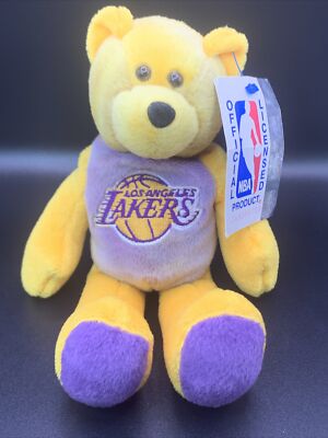 Kobe Bryant Limited Bear Treasures Lakers Beanie Bear 2000 Premium Tie ...