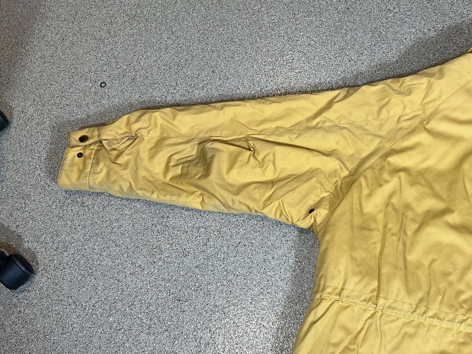 Nordica Men’s Yellow Ski Jacket Coat Full Zip Hooded Leather Winter ...