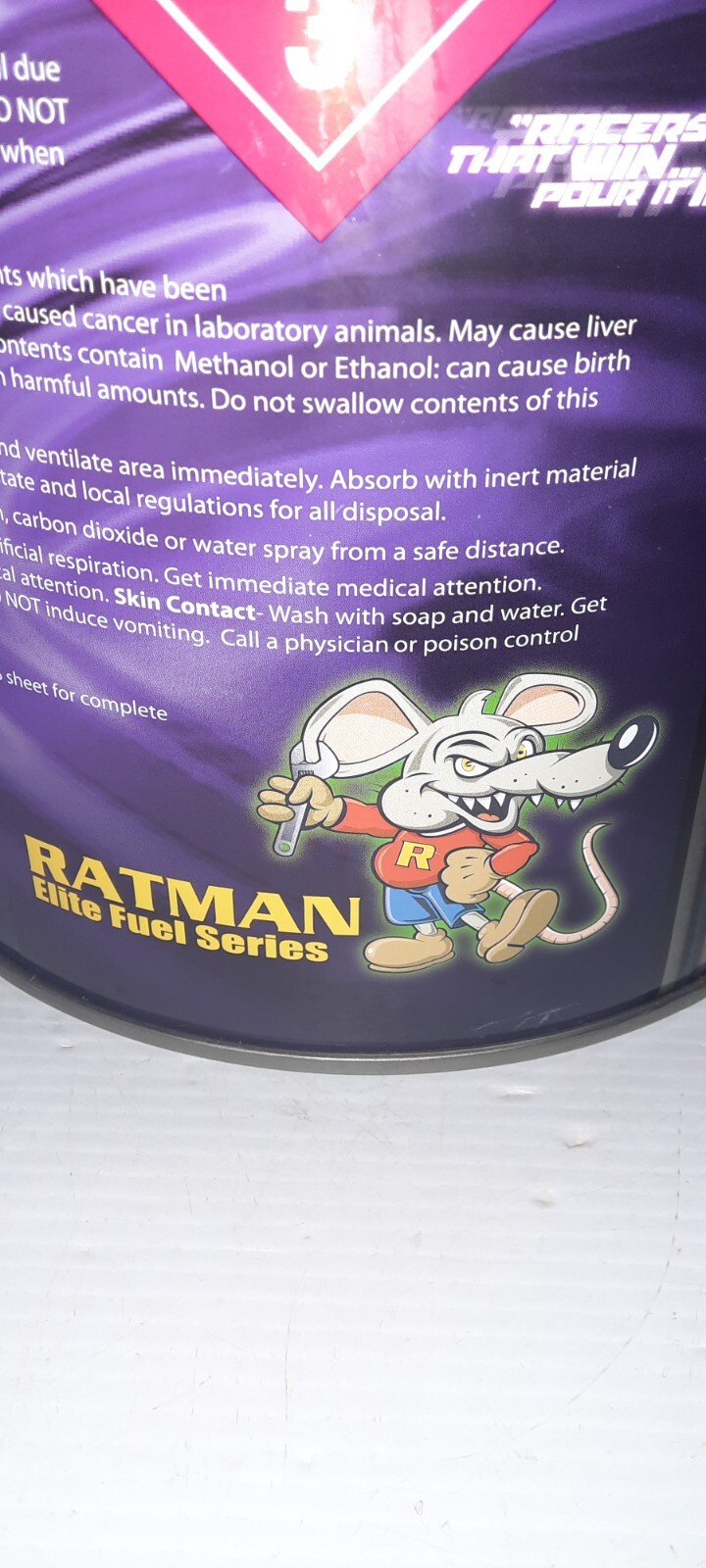 Renegade Race and Performance Fuel 5 Gallon Round Metal Gas Can Man ...