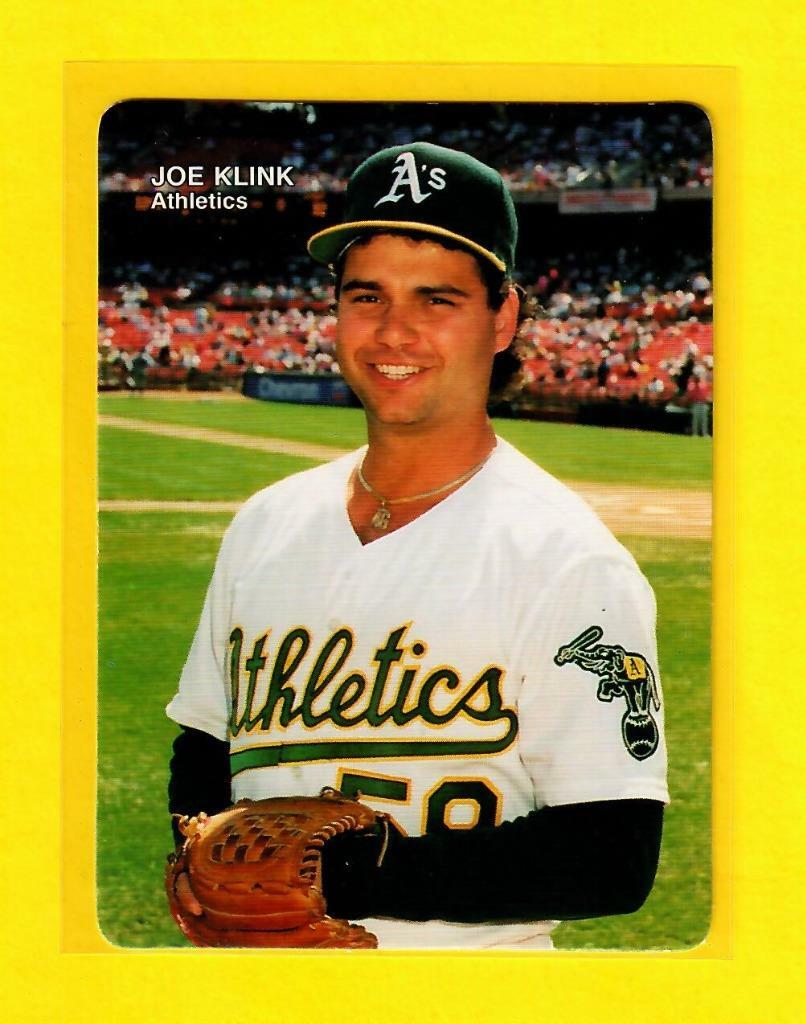 1990 Mother's Cookies Baseball Card # 26 Joe Klink Oakland A's | eBay
