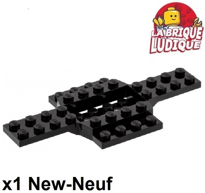 Lego 1x vehicle voiture Base chassis 6x12 with 4x2 center noir/black ...
