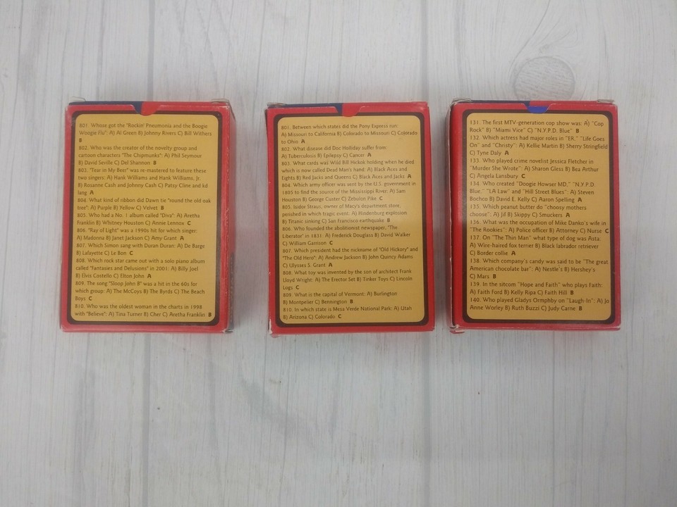 2005 Fundex Games 'Trivia on the Go' Kids Adults Travel Car Trip Ride ...