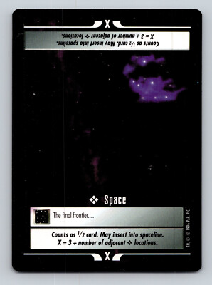 Star Trek CCG TCG Doorway Q-Continuum Space Card Black Border STNG TNG ...