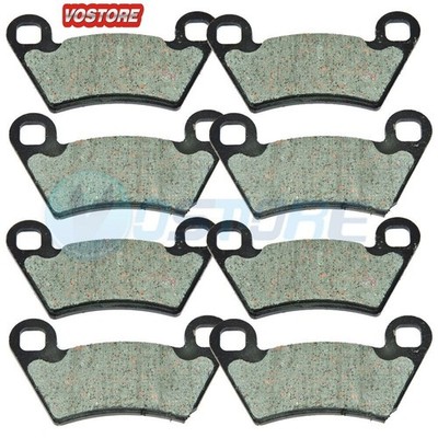 Front & Rear Brake Pads Fit Polaris Ranger Models That Use OEM# 2202413 ...