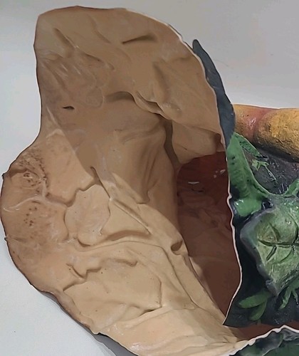 Scary Pumpkin Head Halloween Adult Mask JOL Possessed Evil Creepy Teeth ...