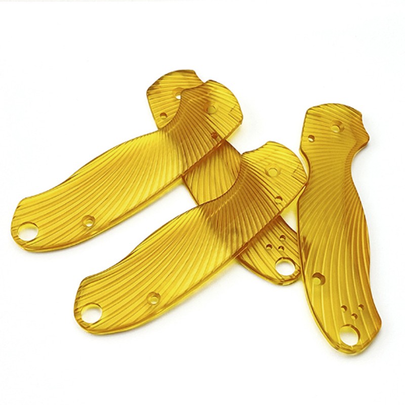 Transparent Acrylic Knife Handle Scales for Spyderco C223 Para 3 ...
