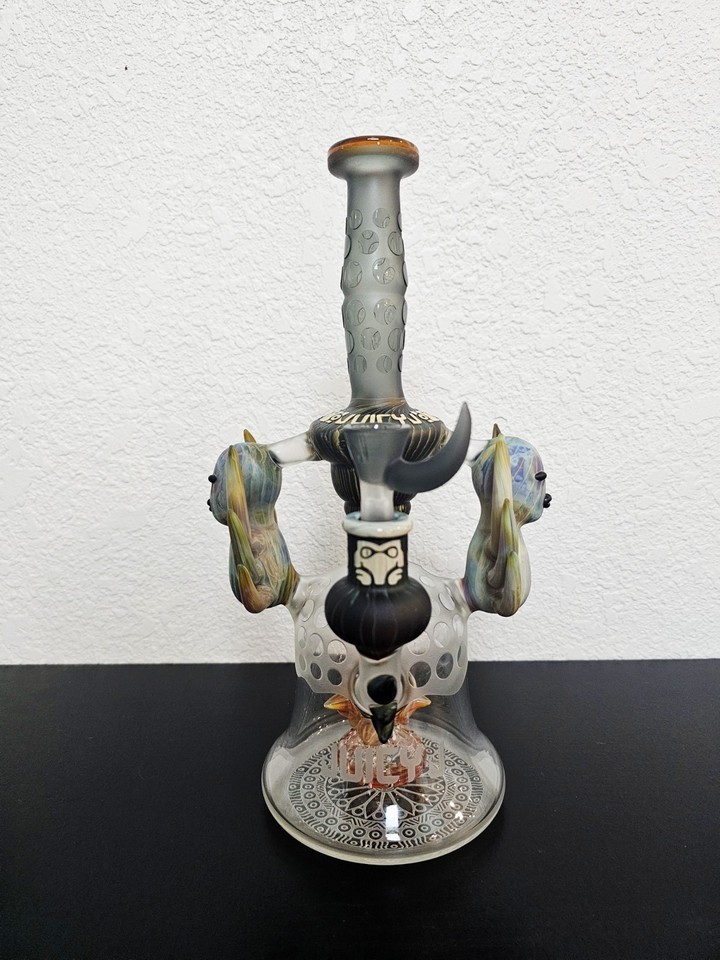 CHEECH GLASS x JUICY J COLLAB ALIENS 12" WATER PIPE/ BONG / HOOKAH/ RIG ...