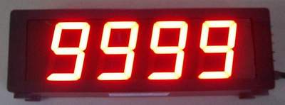 4 DIGIT - INDUSTRIAL PRODUCTION COUNTER DISPLAY - 2.3" HIGH LED DIGITS ...